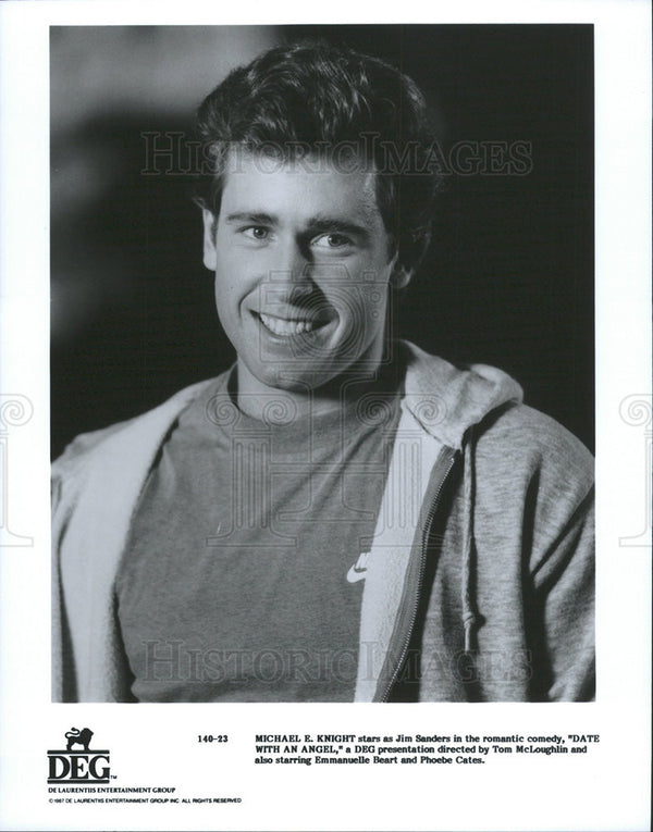 1987 Press Photo Michael E. Knight Actor Date With An Angel - Historic ...