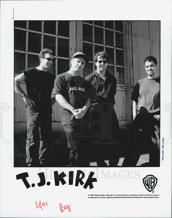 Press Photo Music Band T.J. Kirk - Historic Images