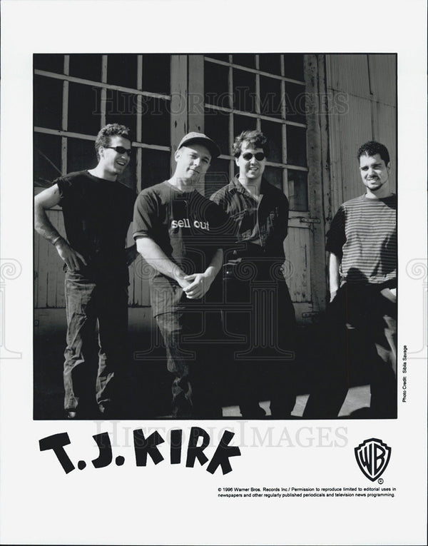 1996 Press Photo Warner Brothers Recording Artists T.J. Kirk Group Por ...