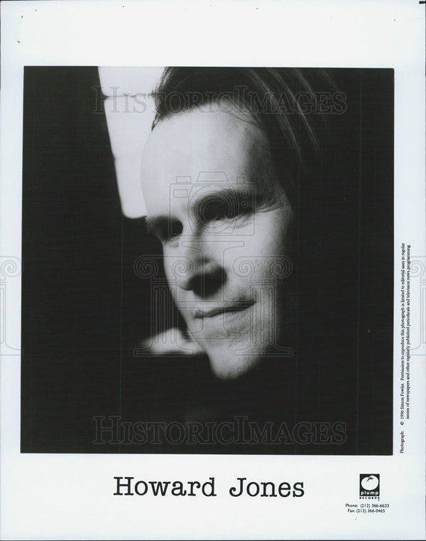 1996 Press Photo Plump Recording Artist Howard Jones Closeup Portrait ...