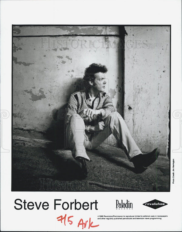 Press Photo Steve Forbert Singer - Historic Images