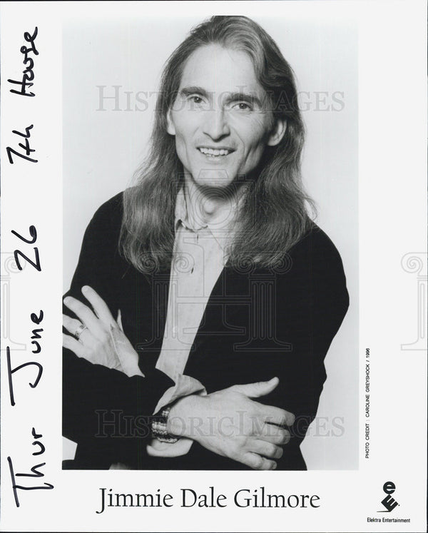 1996 Press Photo Elektra Entertainment Artist Jimmie Dale Gilmore ...