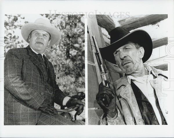 Press Photo Leonard Nimoy And Dennis Farina Guest Star On Bonanza: The ...