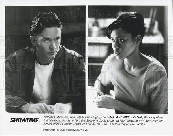 1996 Press Photo Timothy Hutton & Lela Rochon in "Mr & Mrs Loving ...