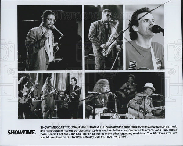 Press Photo Herbie Hancock Clarence Clemmons John Hiatt Tuck Patti Bon ...