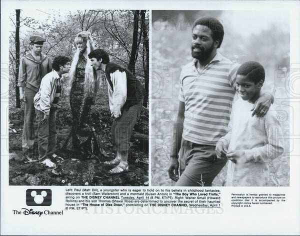 Press Photo Matt Dill, Sam Waterston, Susan Anton, Howard Rollins, Sha ...