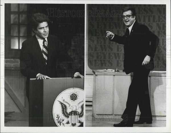 Press Photo of Rich Little and Steve Allen in "The Steve Allen Comedy ...