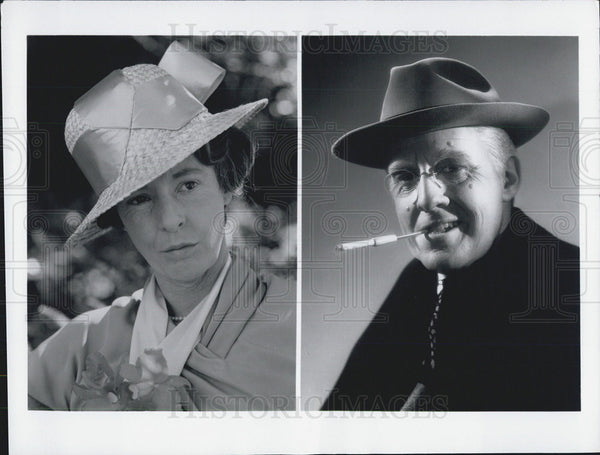 1977 Press Photo Actors Jane Alexander And Edward Herrmann In ABC Thea ...