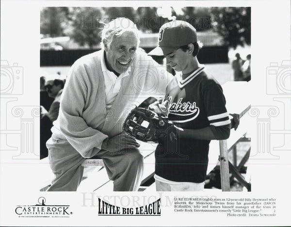 1994 Press Photo Actors Luke Edwards And Jason Robards In "Little Big ...