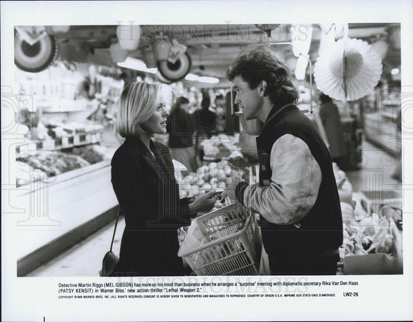 Press Photo Mel Gibson and Patsy Kensit in Lethal Weapon 2 - Historic ...