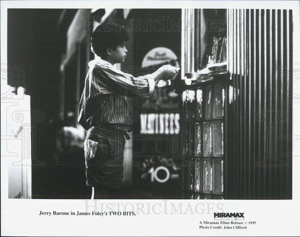 1995 Press Photo Jerry Barone Actor Two Bits Movie Scene Film ...