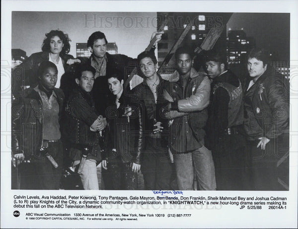 1988 Press Photo Calvin Levels Ava Haddad Peter Kowong Tony Pantages G ...