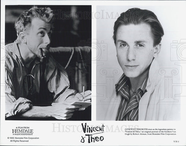 1990 Press Photo Tim Roth as Vincent in the movie Vincent and Theo ...