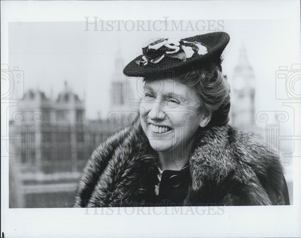 1982 Press Photo Jean Stapleton in "Eleanor, First Lady of the World ...