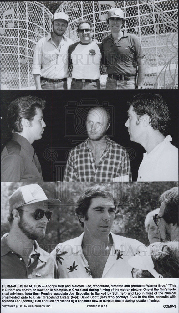 1981 Press Photo Andrew Solt Malcolm Leo Director This Is Elvis Gracel ...