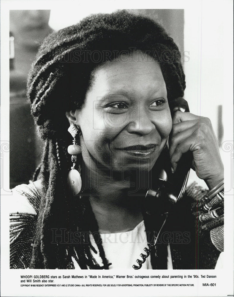 1993 Press Photo Actor And Comedian Whoppi Goldberg Stars In "Made In ...