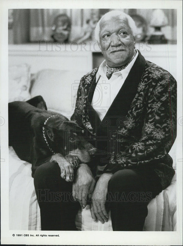 1991 Press Photo Actor And Comedian Redd Foxx Starring In "The Royal F ...