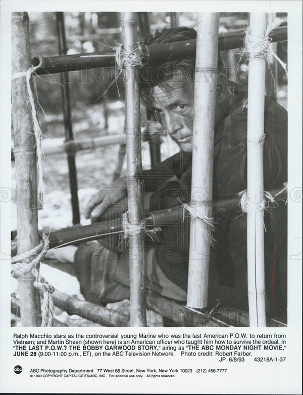 1993 Press Photo Ralph Macchio in The Last POW The Bobby Garwood story ...