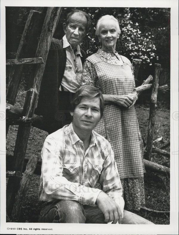 1990 Press Photo Hume Cronyn Jessica Tandy John Denver Actors Firefox ...