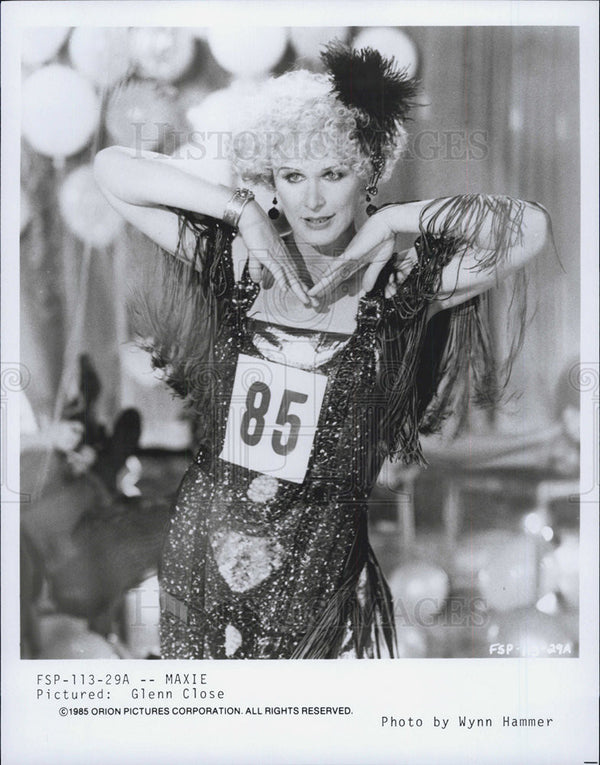 1985 Press Photo Actress Glenn Close In Orion Pictures Movie Maxie ...