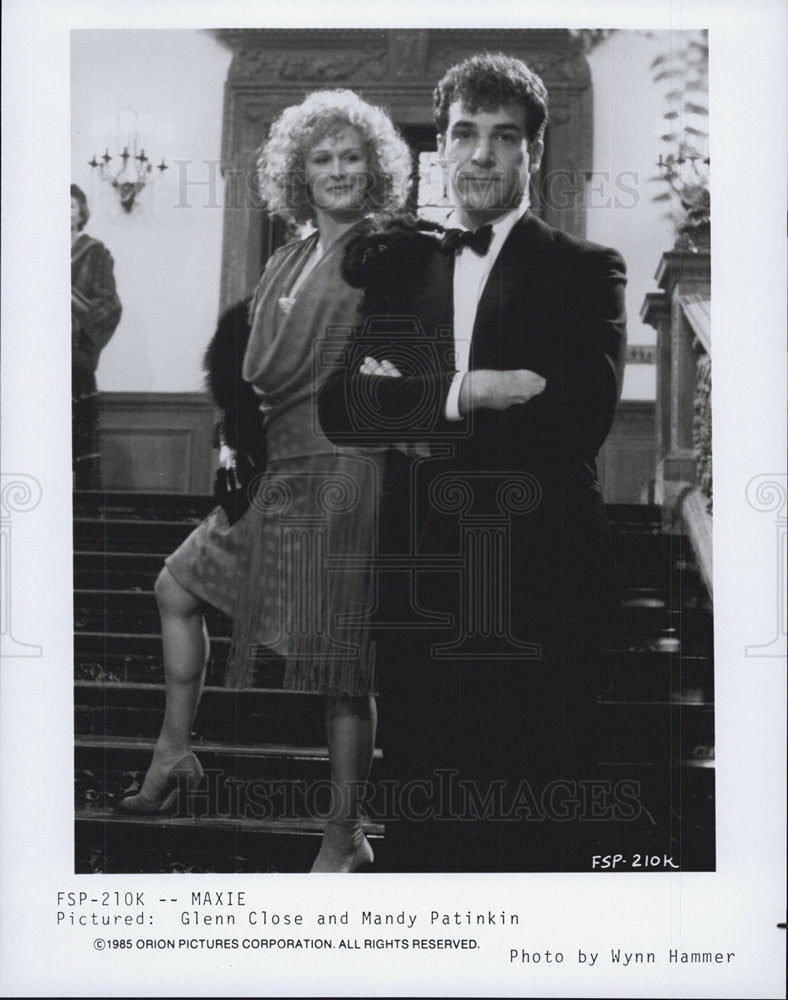 1985 Press Photo Actors Glenn Close And Mandy Patinkin In Orion Pictur ...
