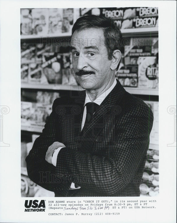 Don Adams Actor Check It Out! Undated vintage promo photo print ...