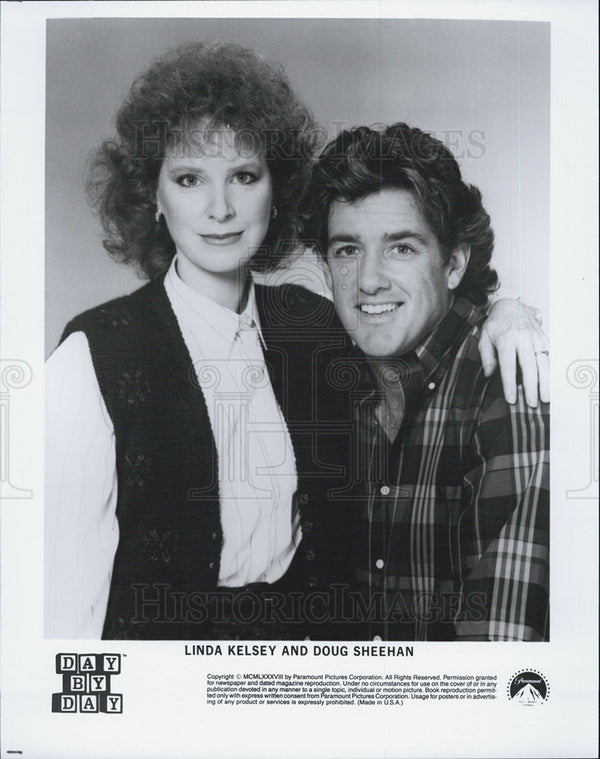Actress Linda Kelsey and Actor Dough Sheehan in Day by Day 1988 vintage ...