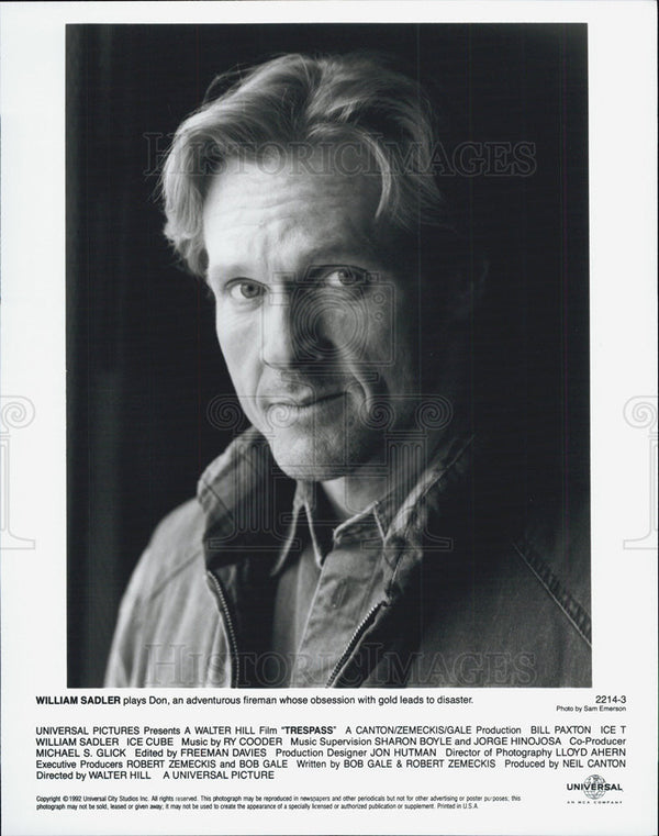 William Sadler Actor Trespass 1992 vintage promo photo print - Historic ...