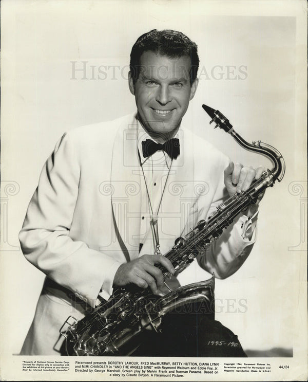 Fred MacMurray Actor And Angels Sing 1944 vintage promo photo print ...