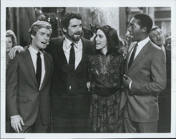 Shea Farrell, James Brolinm Connie Sellecca and Nathan Cook 1983 ...