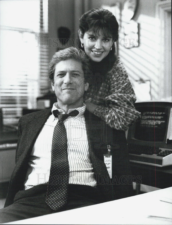 Actors Michael Murphy and Wendy Crewson on CBS' Hard Copy 1987 vintage ...