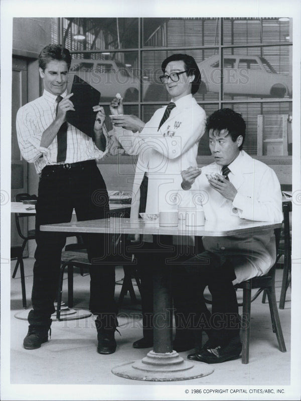 Actor Scott Bakula, Gedde Watanabe and Sab Shimono 1986 vintage promo ...