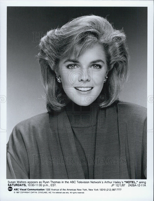 Susan Walter Arthur Hailey Hotel Ryan Thomas ABC 1987 vintage promo ...