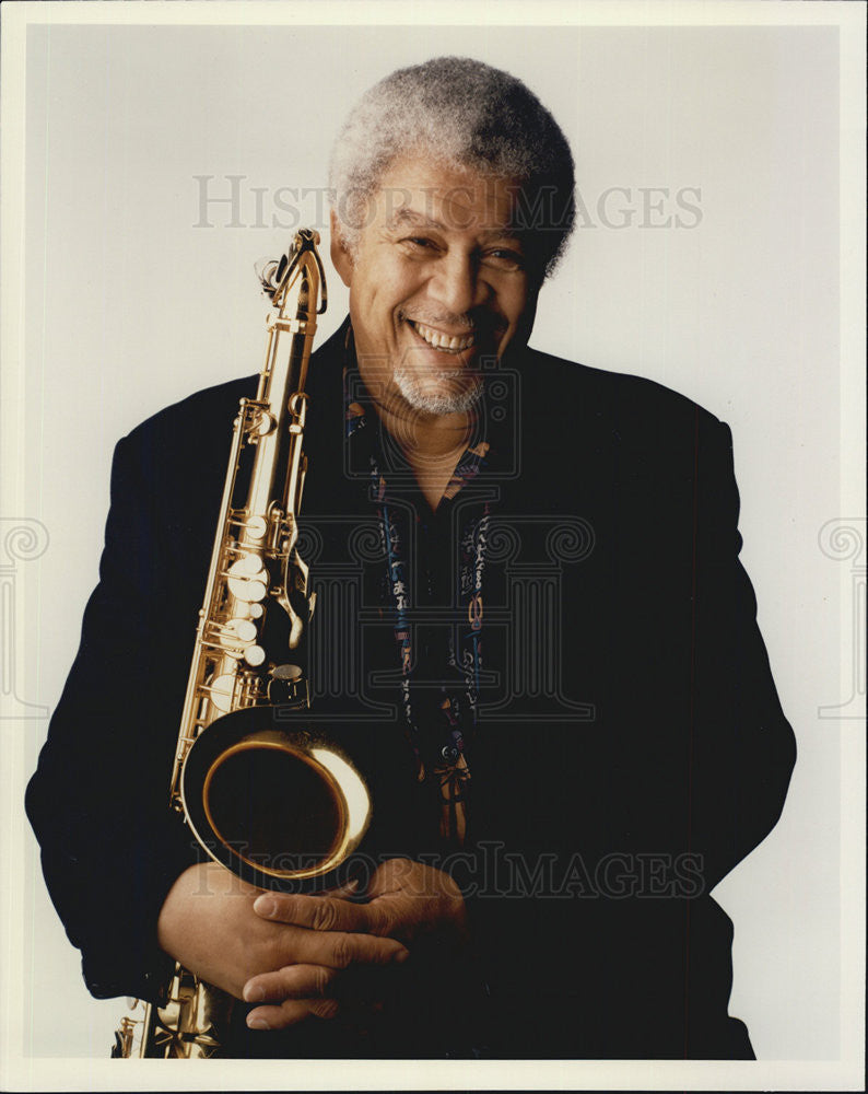 Man with Saxophone Undated vintage promo photo print - Historic Images