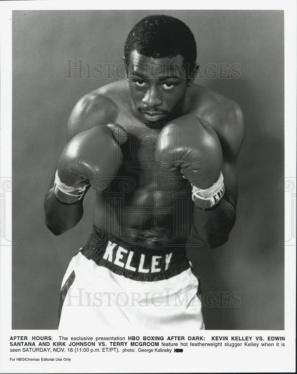 Boxer Kevin Kelley Undated vintage promo photo print - Historic Images
