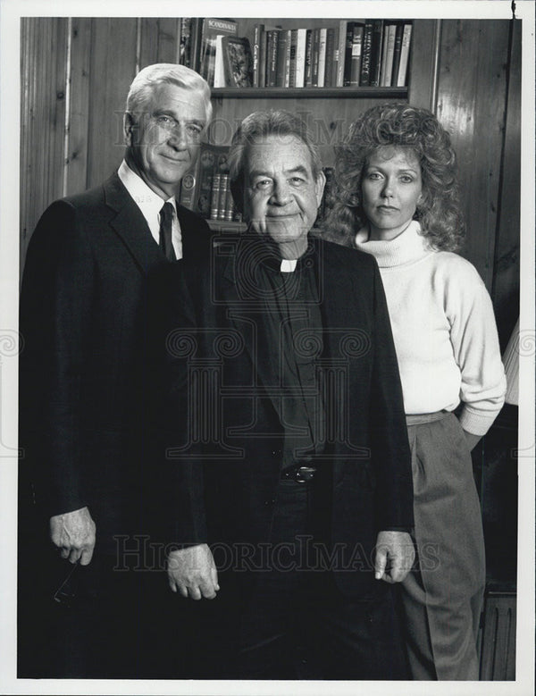 Tom Bosley Leslie Nielsen Susan Blakely A father Dowling 1987 vintage ...