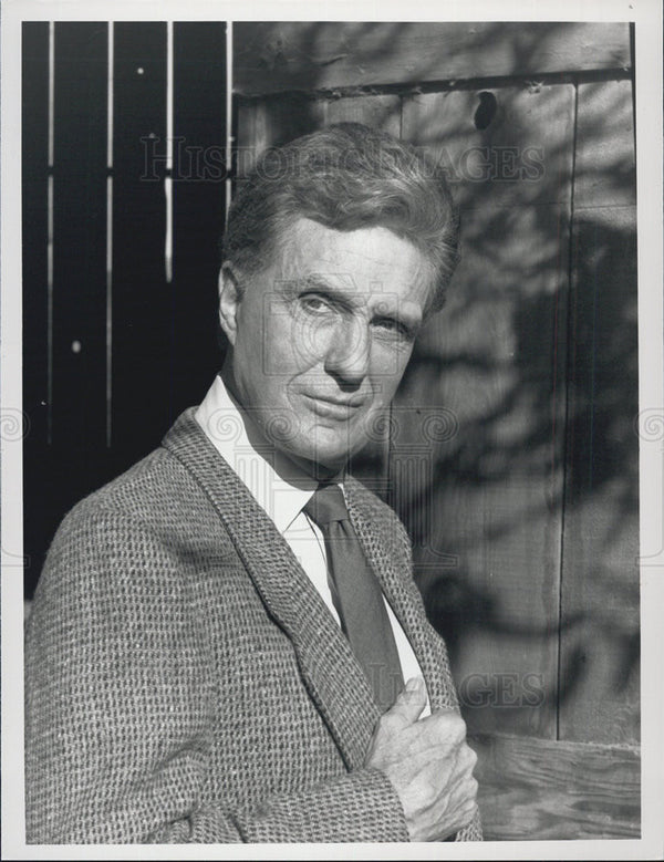 Robert Stack to Host Unsolved Mysteries 1987 vintage promo photo print - Historic Images