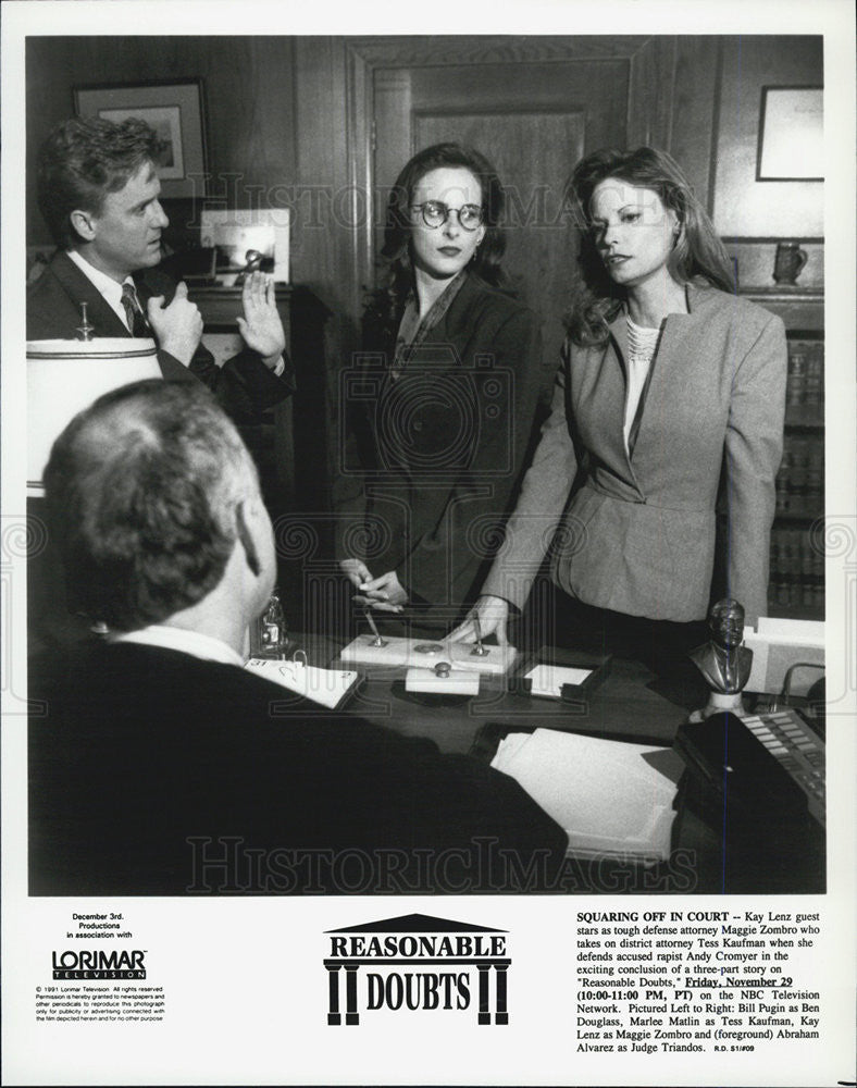 Kay Lens And Tess Kaufman In Reasonable Doubts With Abraham 1991 ...