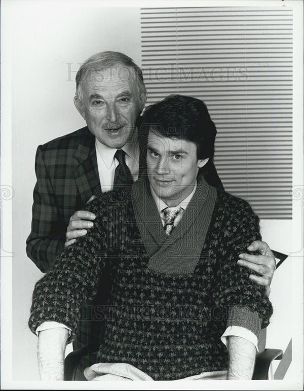 Bill Macy & Todd Waring on Nothing In Common 1987 vintage promo photo print - Historic Images