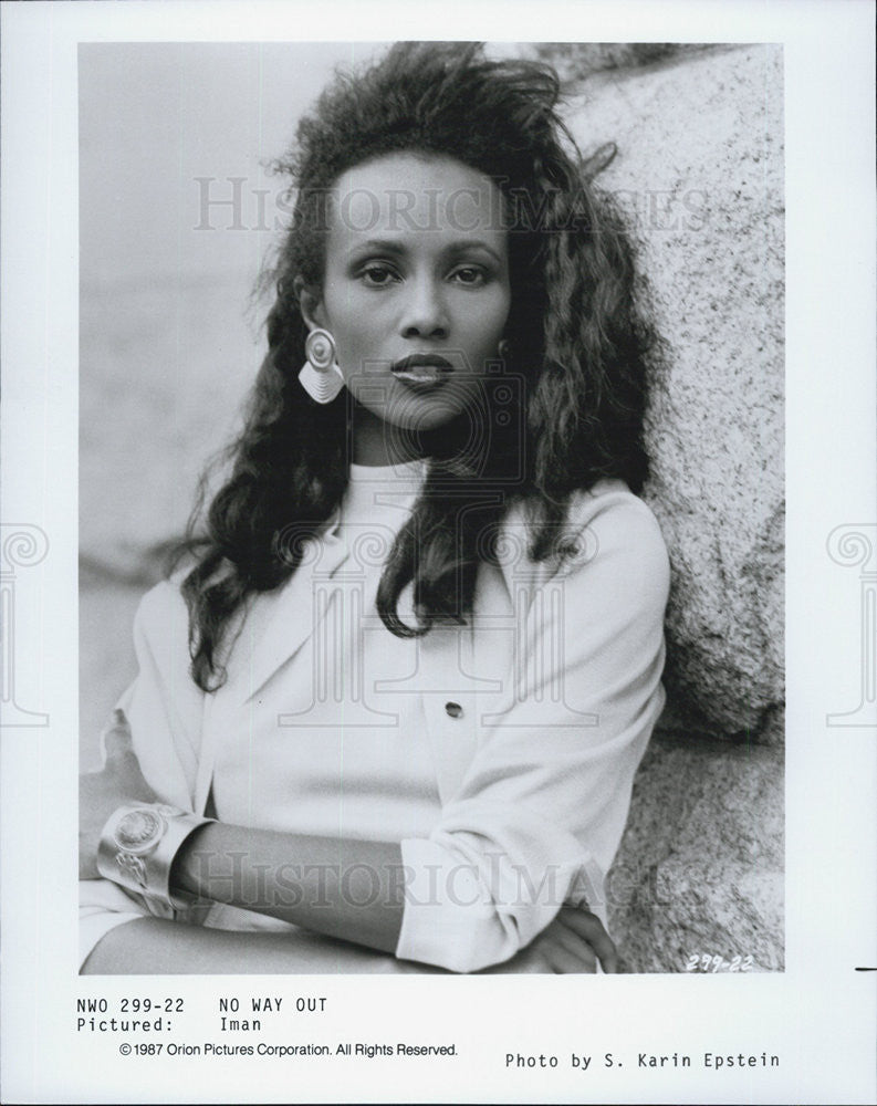 Actress And Supermodel Iman In The Film No Way Out 1987 Vintage Promo actress-and-supermodel-iman-in-the-film-no-way-out-1987-vintage-promo