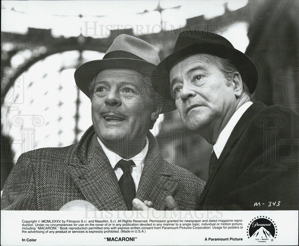 Film Macaroni Jack Lemmon and Marcello Mastroianni 1985 vintage promo ...