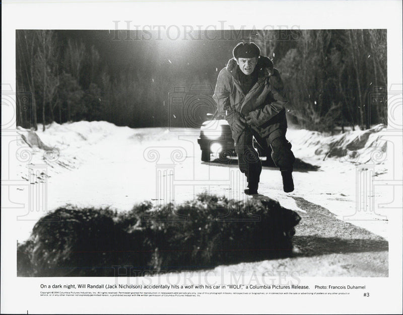 Jack Nicholson Actor Wolf Horror Film Movie 1994 vintage promo photo ...