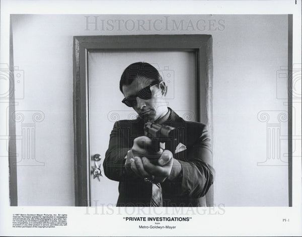 From a scene in MGM's movie Private Investigations 1987 vintage promo ...