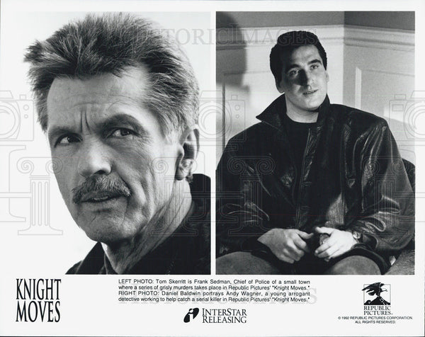 Tom Skerritt Daniel Baldwin Knight Moves 1992 vintage promo photo print ...
