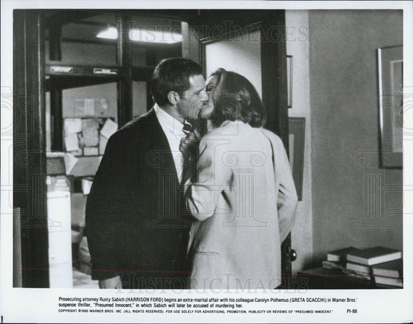 Harrison Ford, Great Scacchi in Presumed Innocent 1990 vintage promo ...