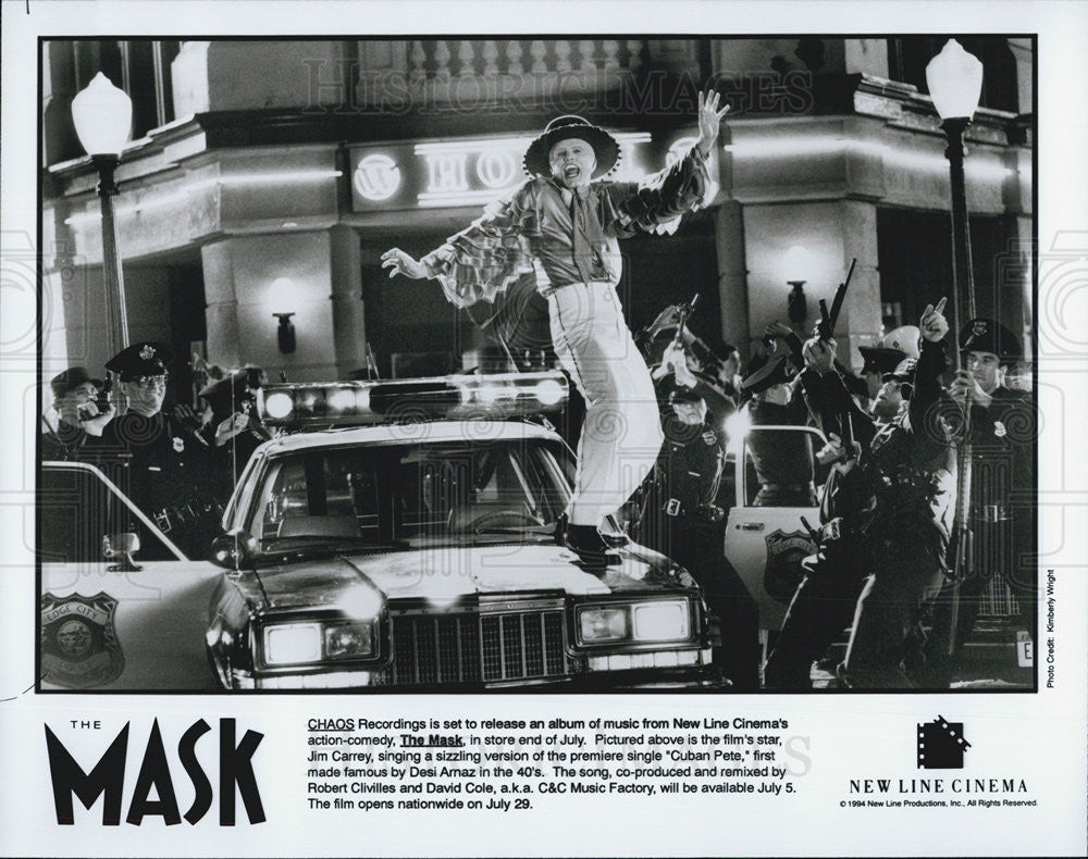 Jim Carrey in Mask 1985 vintage promo photo print - Historic Images
