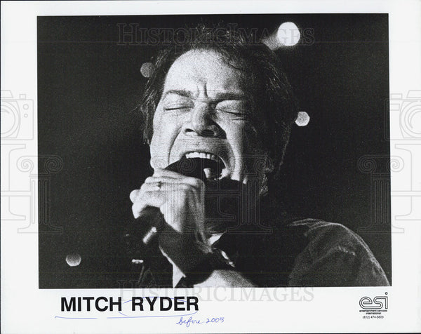 Mitch Ryder, Singer 1991 vintage promo photo print - Historic Images