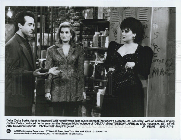 Delta Burke, Carol Barbee, Joseph Uria in Delta 1993 vintage promo ...