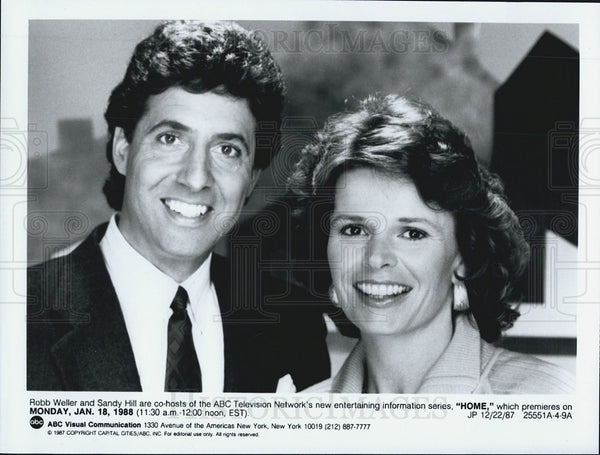 Home Series Hosts Robb Weller Sandy Hill Promotional 1987 vintage promo ...