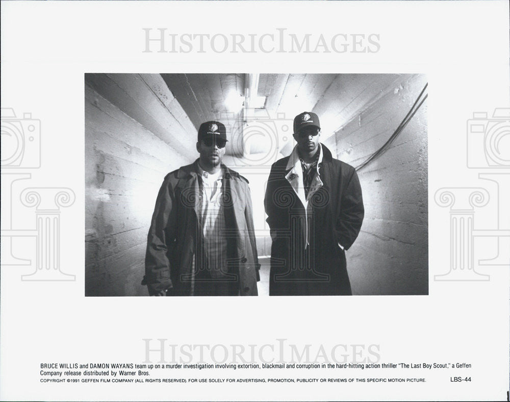 Actors Bruce Willis And Damon Wayans In The Last Boy Scout 1991 vintage ...